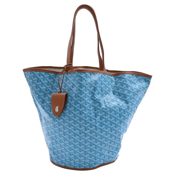Goyard | Bags | Goyard Belharra Reversible Tote Bag In Blue Coated ...